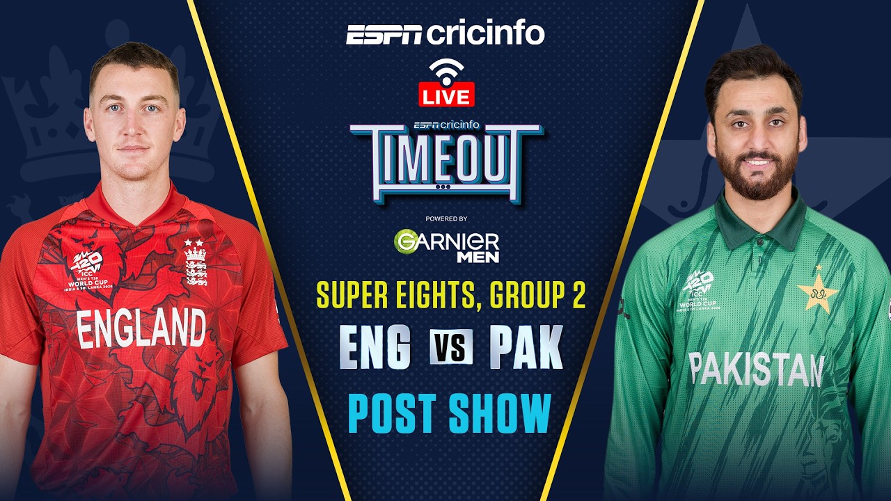 Pakistan vs England Post-match LIVE | T20 World Cup 2026 Super 8 | PAK ...