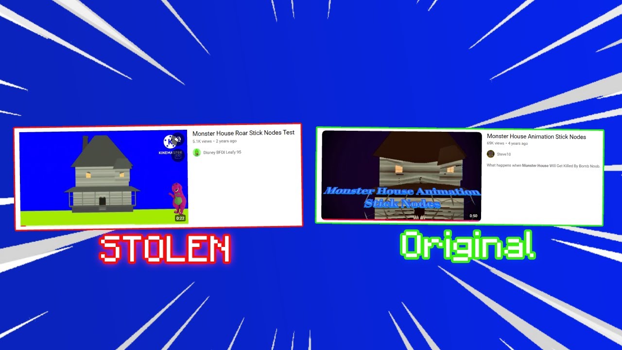 My Monster House Stick nodes animation Videos were stolen! Exposing ...