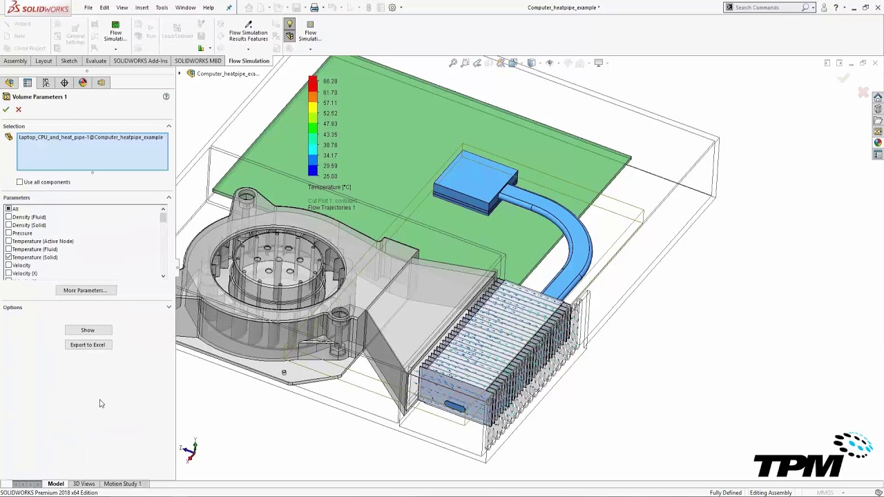 SOLIDWORKS FLOW- Electronic Cooling Module - YouTube