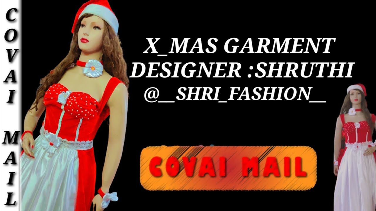 garment designer :SHRUTHI | X_mas garment making video vlog | COVAI ...