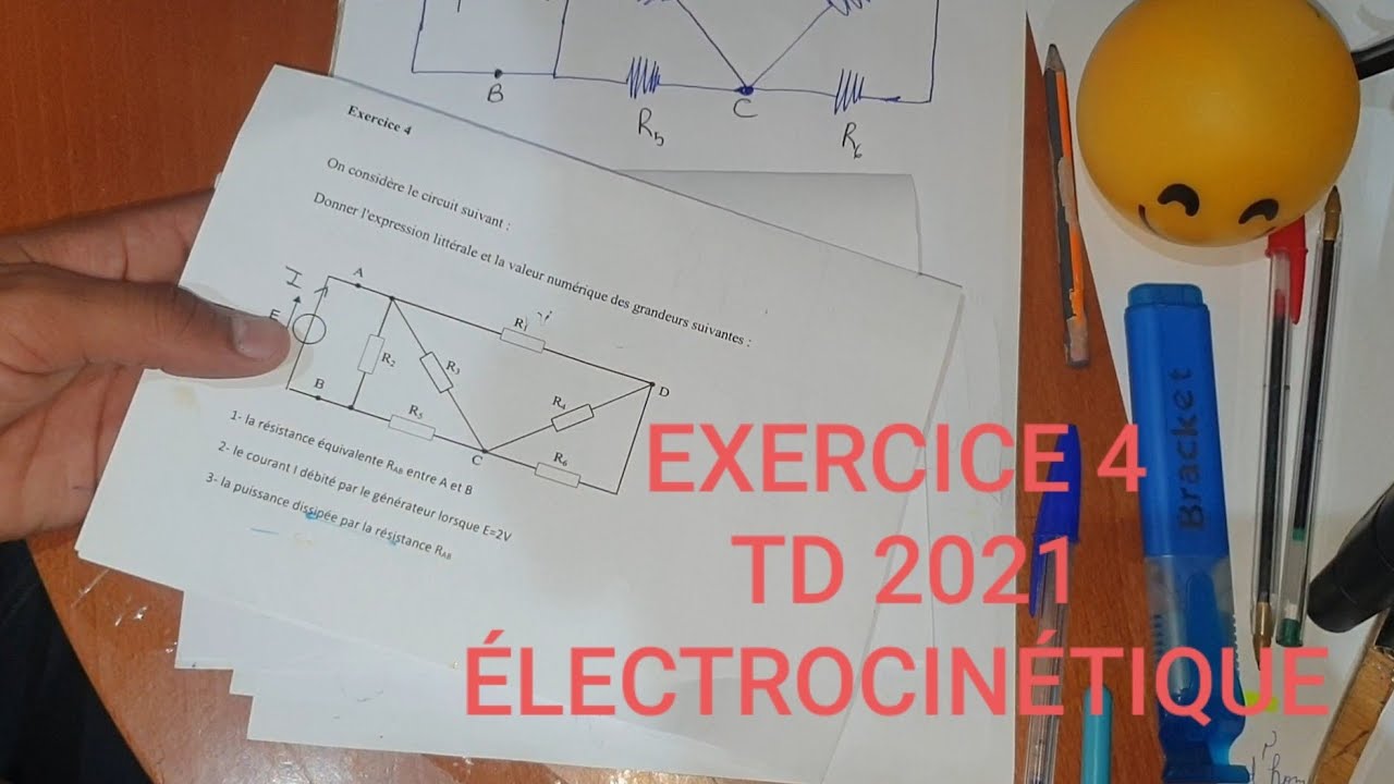 EXERCICE 4 TD ÉLECTROCINÉTIQUE FSK - YouTube