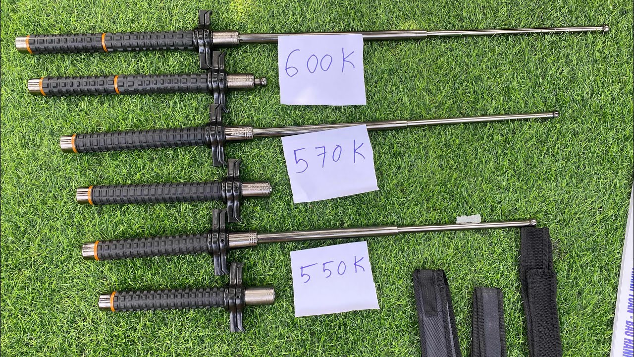 Gậy baton ba khúc có lá chắn ... đầy đủ các loại để mọi người lựa chọn ...