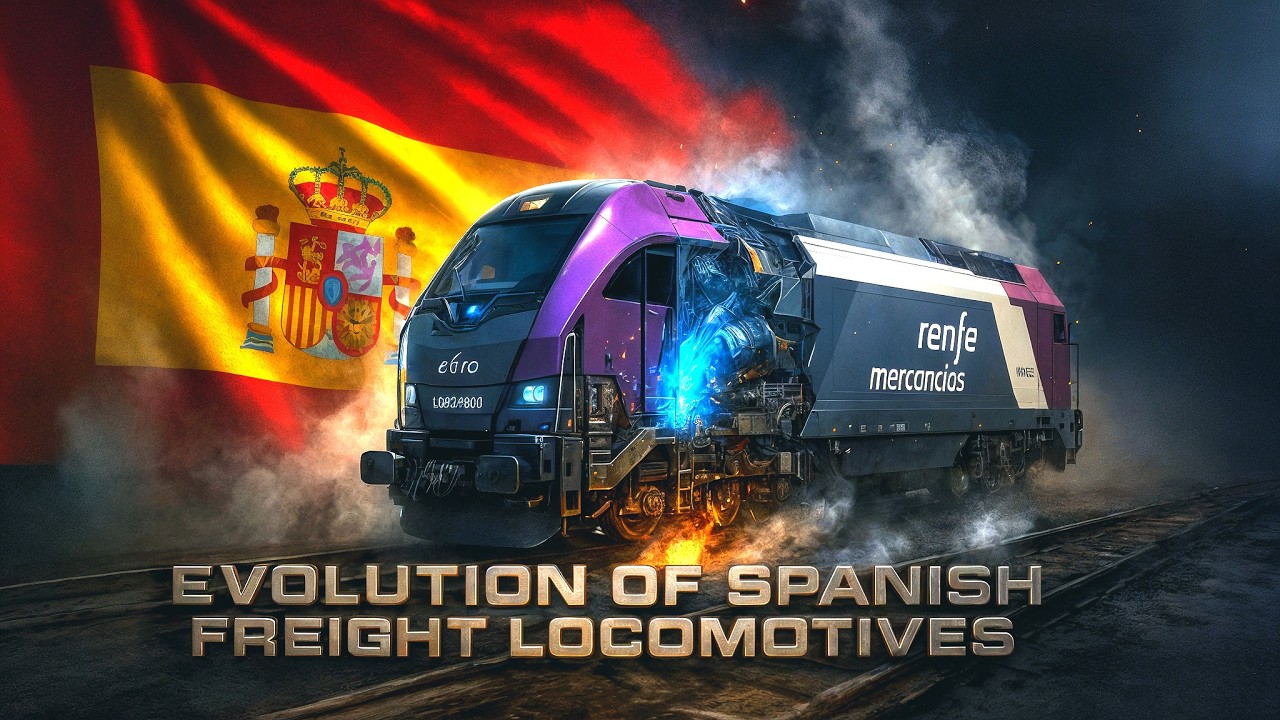 Evolution of Spanish Freight Locomotives | AI Transformations - YouTube
