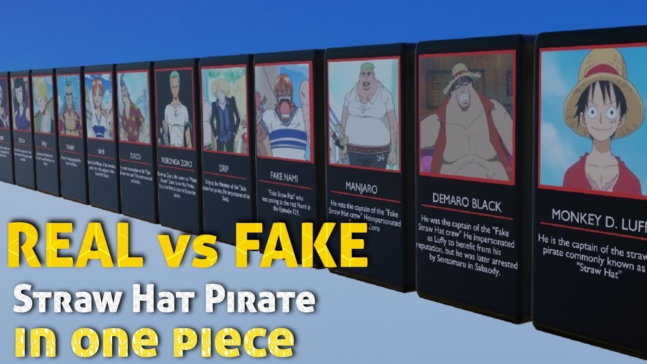 Fake Straw Hat Crew Vs Real Straw Hat Crew || All Fake character in One ...