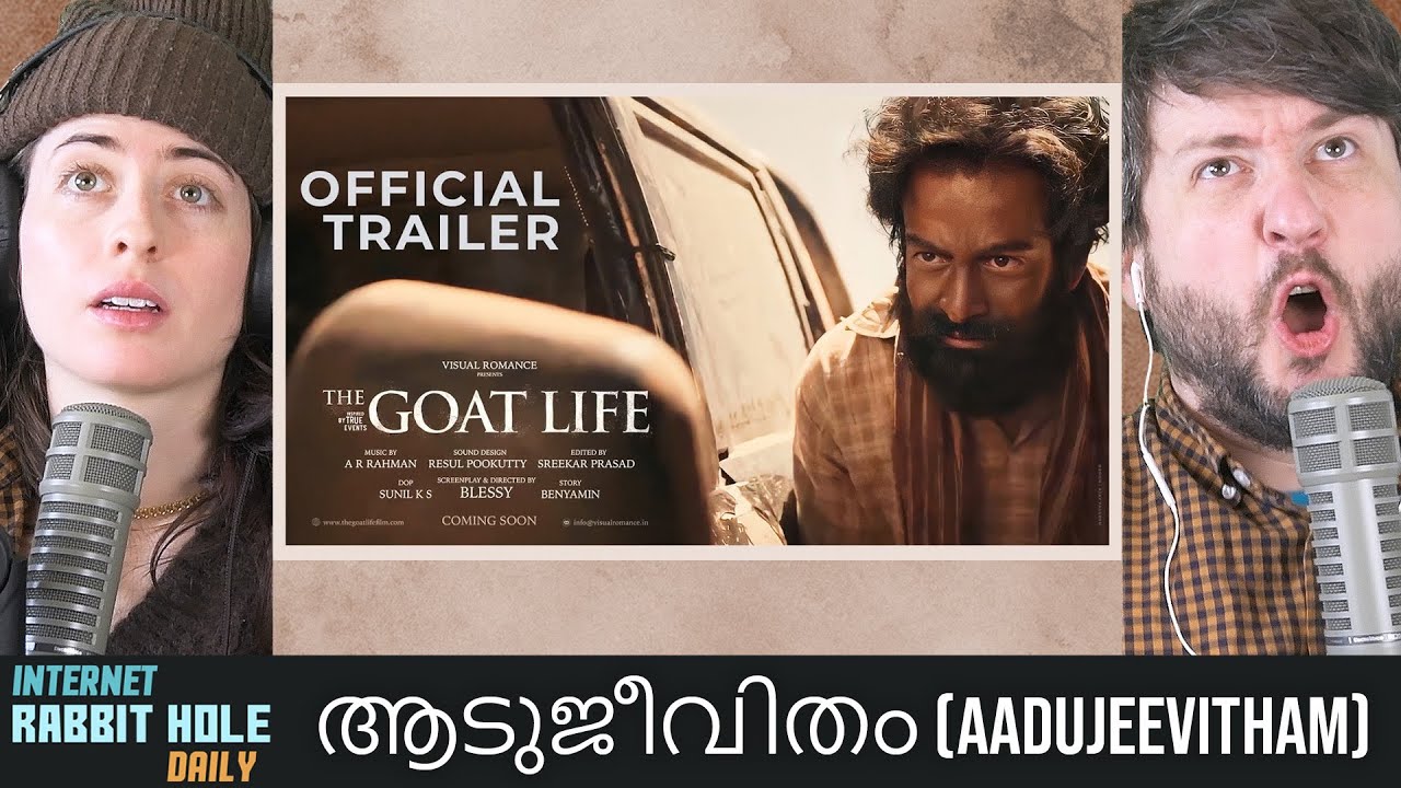 AADUJEEVITHAM Official Trailer | The Goat Life | irh daily REACTION ...