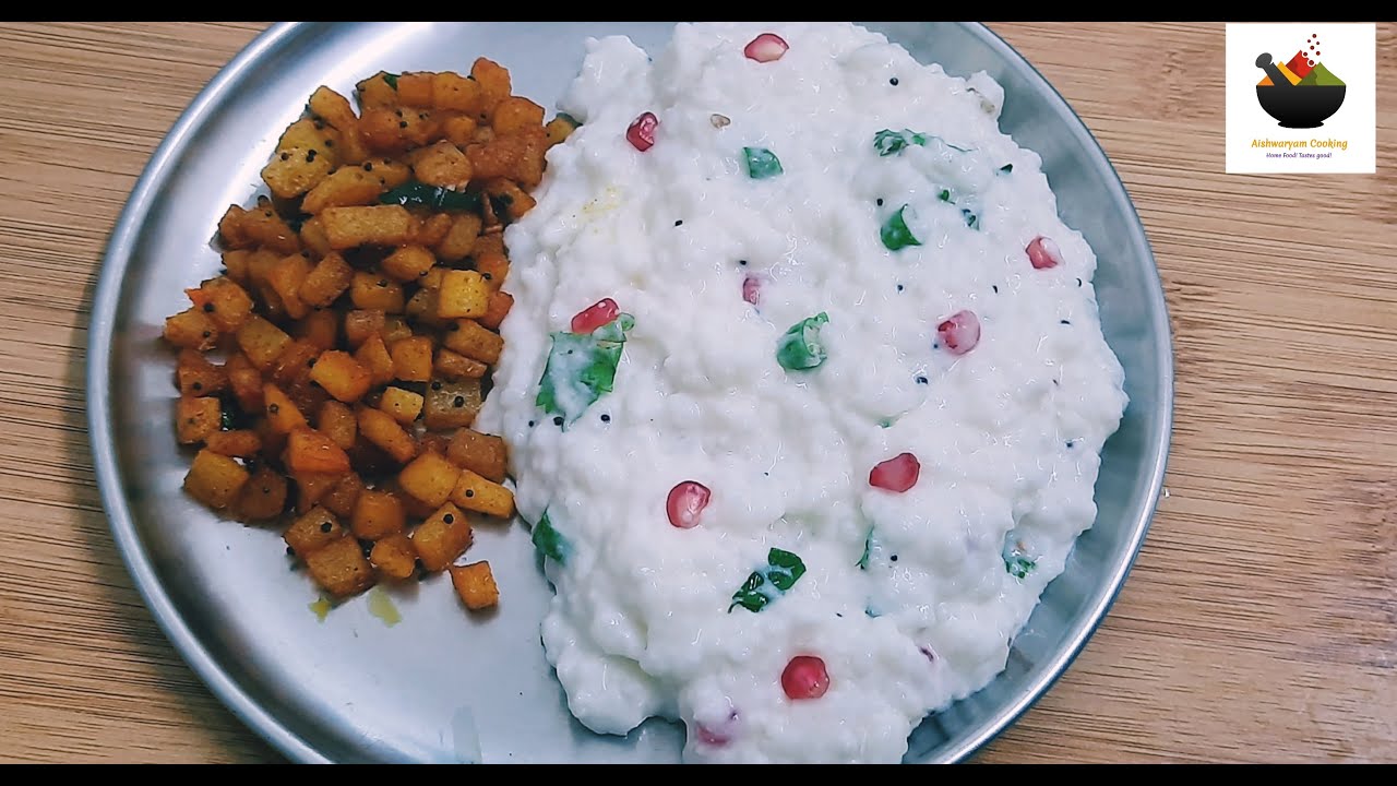 Best Lunch Combo Ever | Creamy Curd Rice/Thayir Sadam & Potato Fry ...