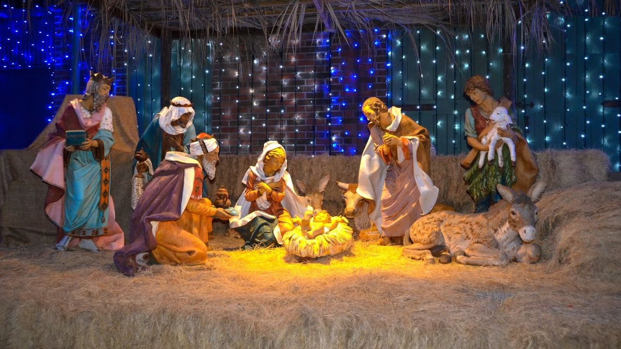 Beautiful Nativity Manger Scenes Baby Jesus Birth Christmas Slideshow ...