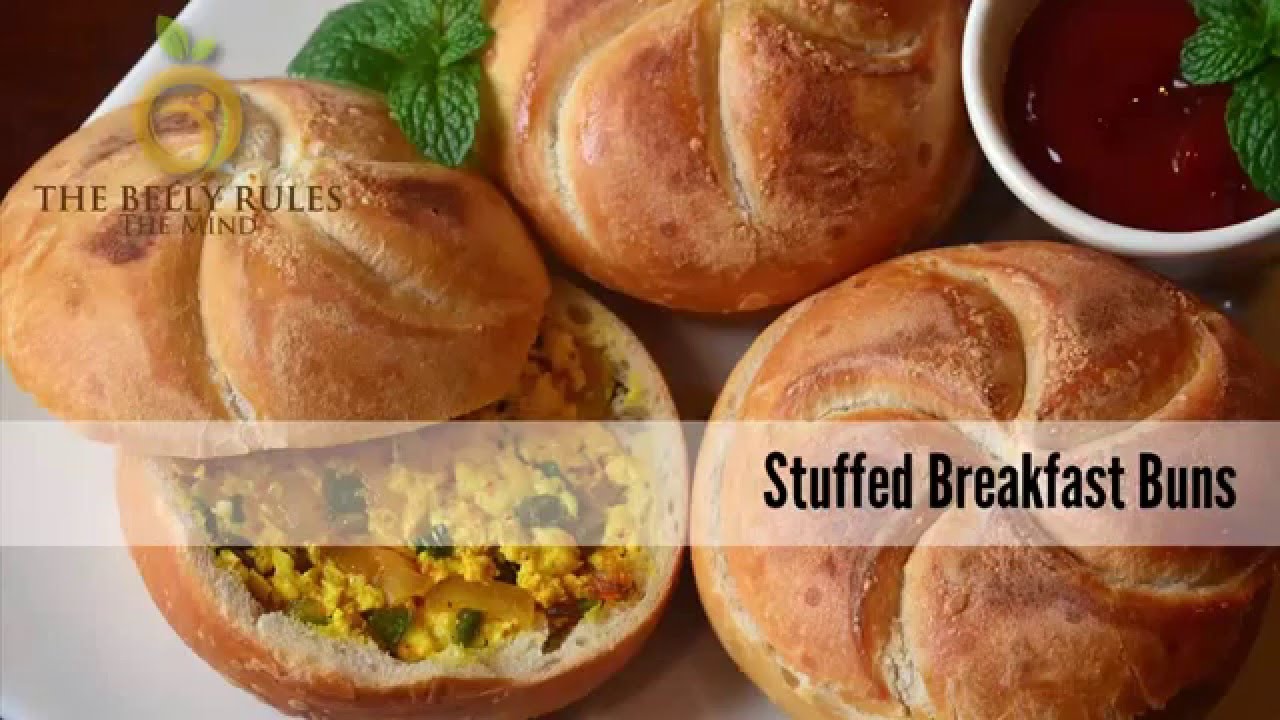 Stuffed Breakfast Buns - YouTube