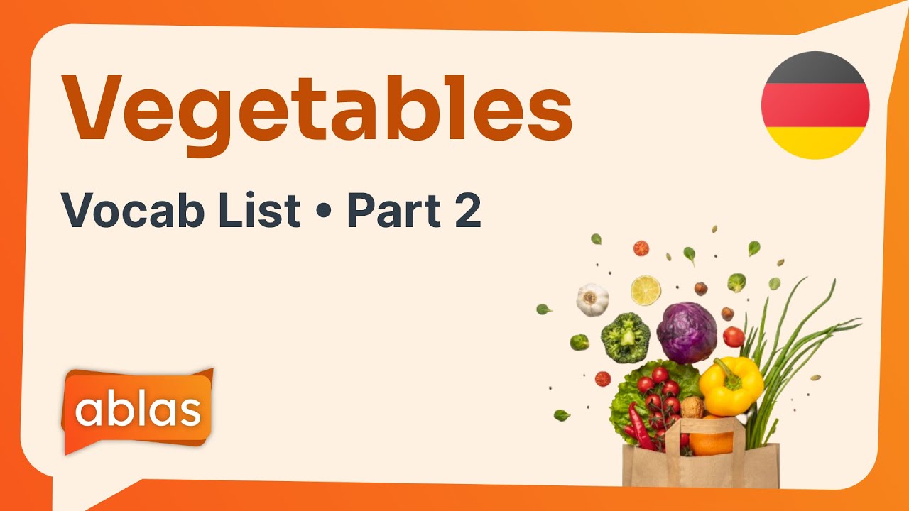 Vegetables | German Vocabulary List (Part 2) - YouTube
