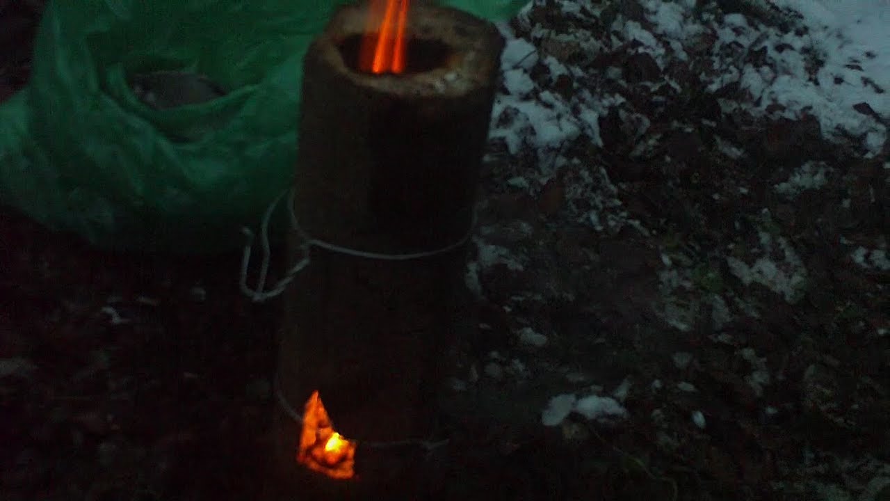 Kleines Schwedenfeuer - Little Swedish torch - YouTube