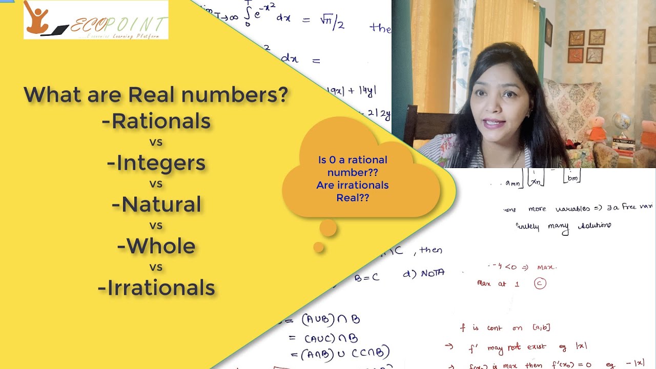 1 The Real Number System, What Are Real, Rational, Irrational, Integers