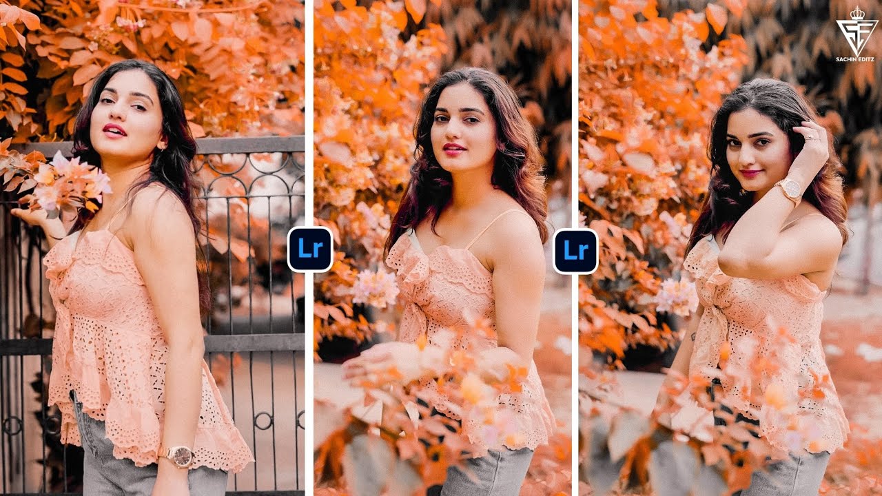 Cinematic Orange Tone Creative Photo Editing || Lightroom Photo Editing 2025 || Sachin Editz ...