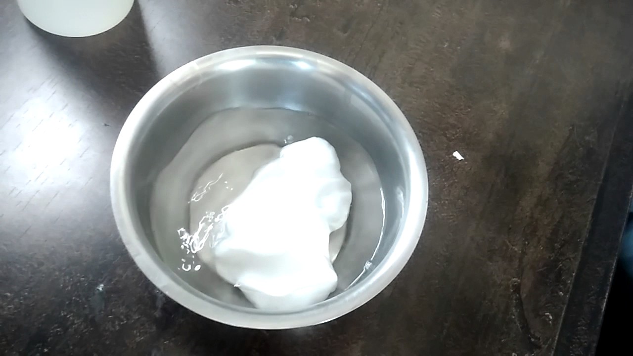 Acetone and thermocol experiment with a twist - YouTube