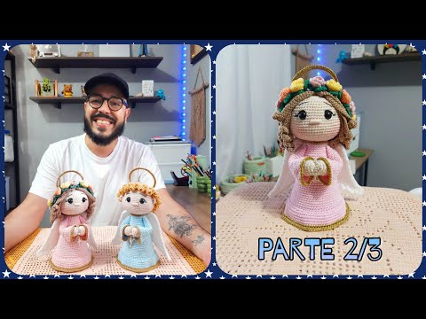 Anjinha Amigurumi Passo A Passo - Coleção Anjinhos Do Ti (Parte 2/3) Tiago Amigurumi