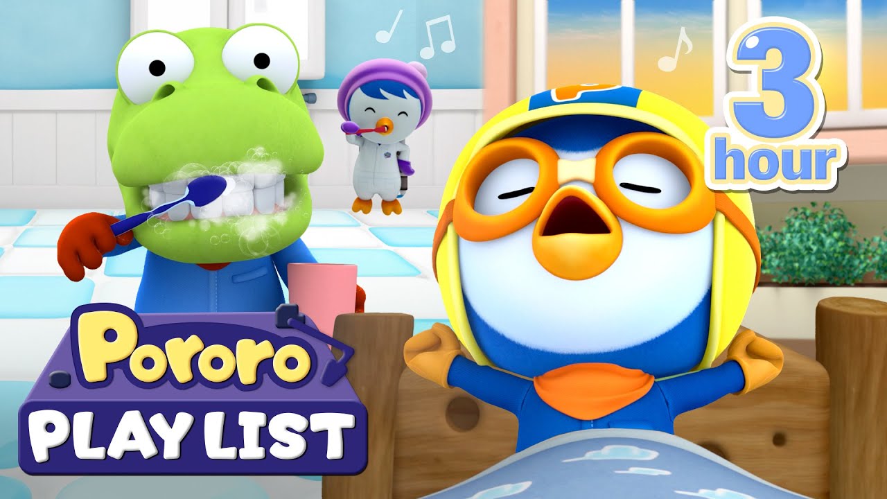 ★3 Hours★ The Learning Healthy Habit Songs for Kids | Pororo Children's ...
