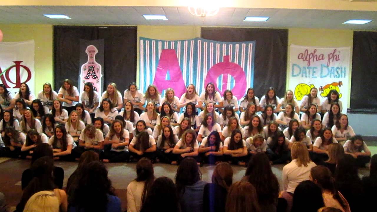 Alpha Phi- Zeta Sigma Recruitment Chant 2012 - YouTube
