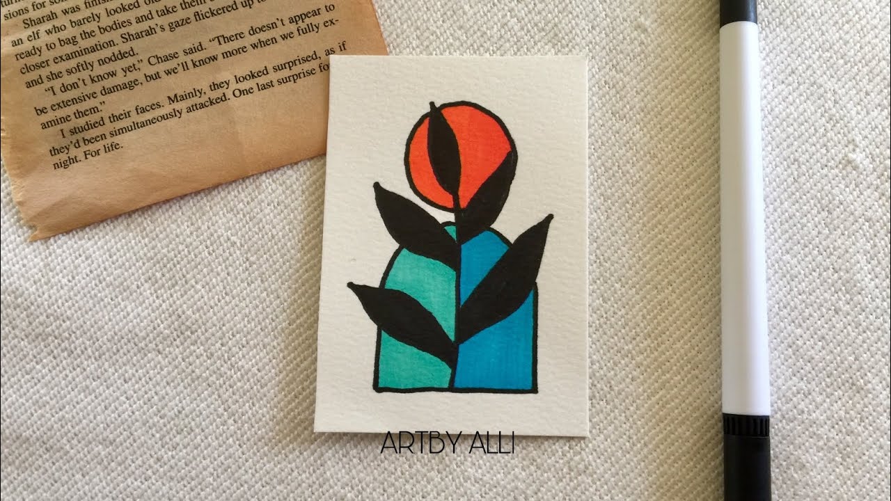 Super Easy and Simple Drawing Art - Boho Drawing Art - Minimalist Art ...