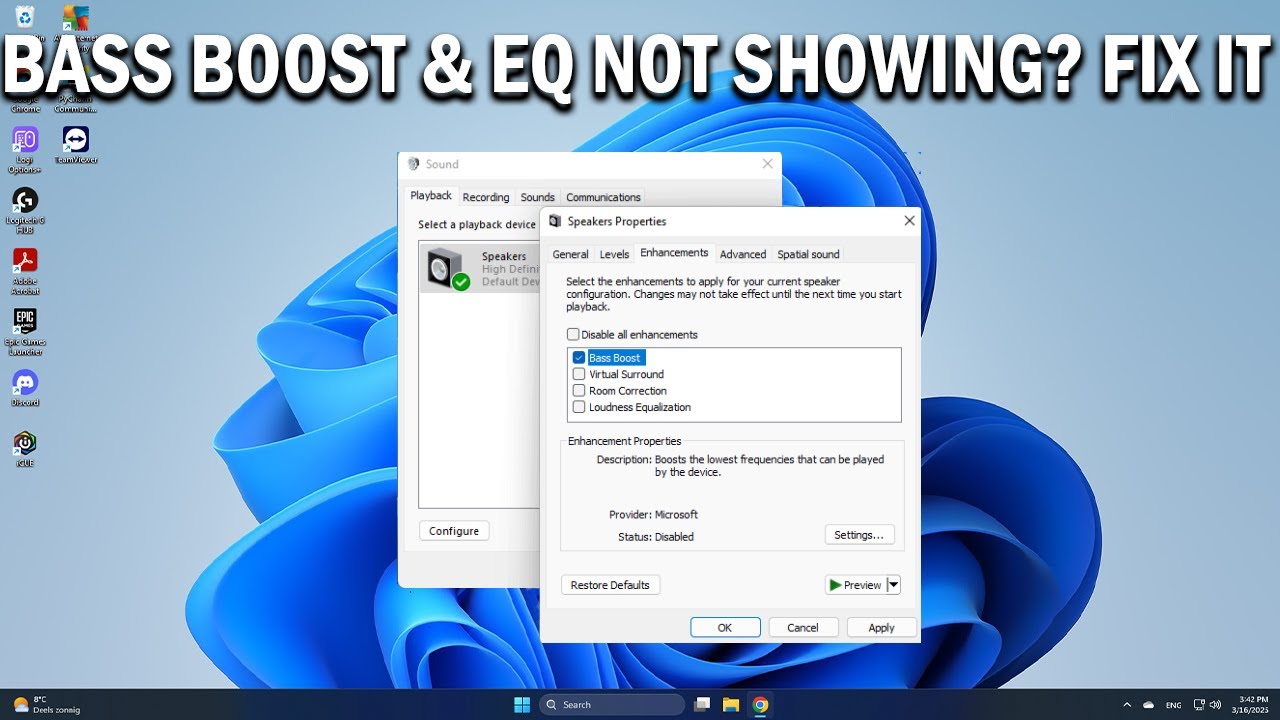 How To Fix Bass Boost Settings, Equalizer & Enhancement Settings ...
