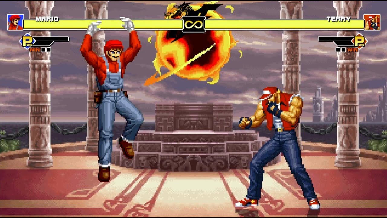 [TAS] Super Mario VS Terry Bogard Kof Anthology 배관공 길들이기 - YouTube