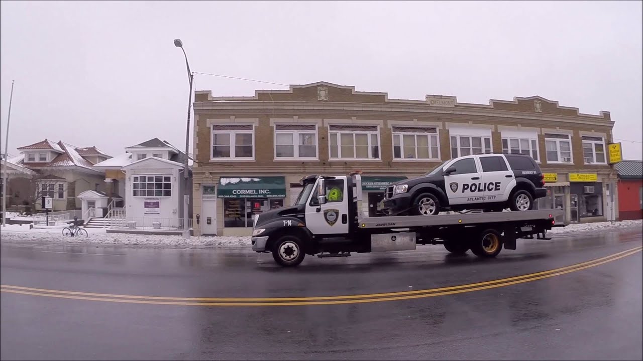 Blizzard Winter Storm Jonas 2016 - Downtown Atlantic City, New Jersey ...