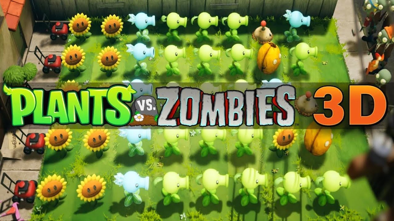 Plants vs Zombies 1 3D Gameplay. - YouTube