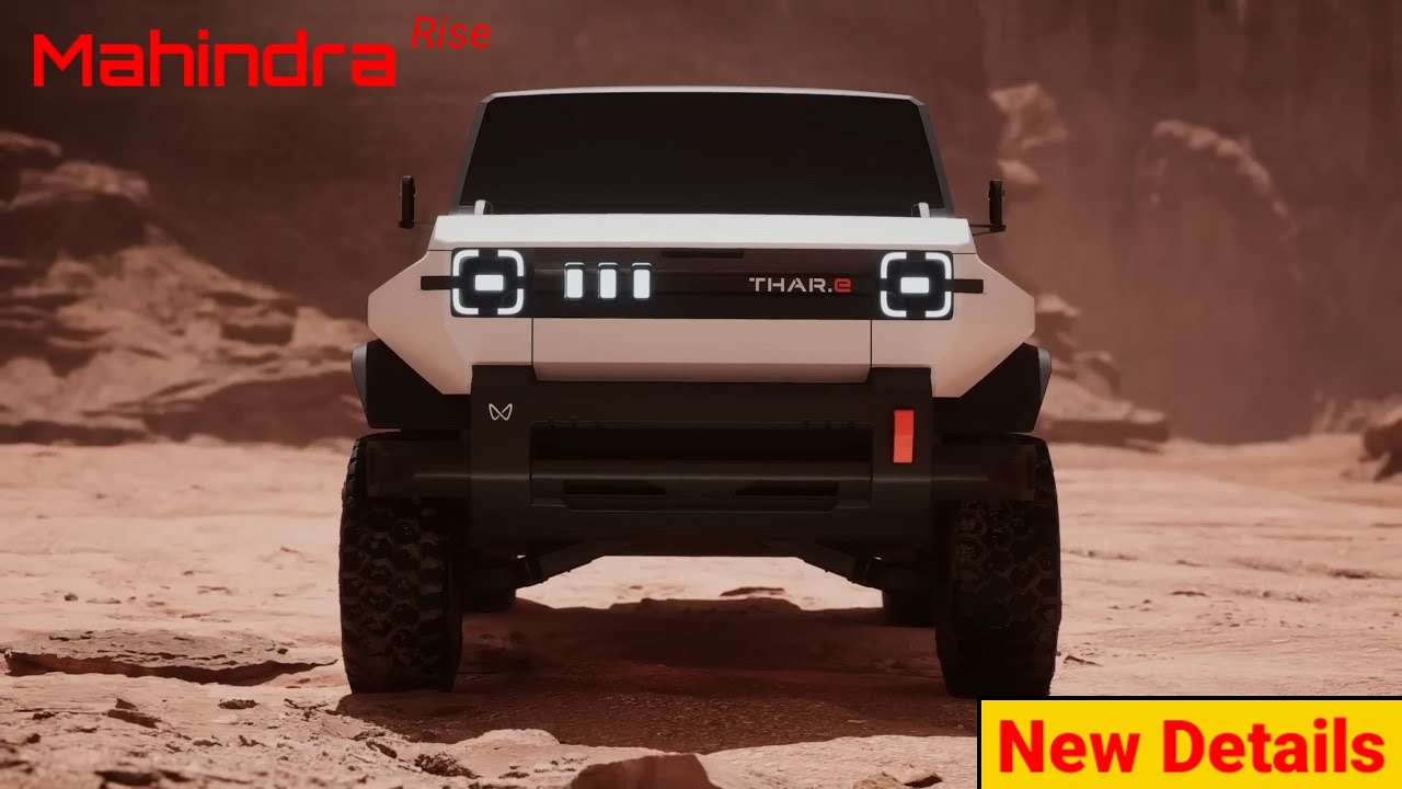 All New Mahindra thar 5 Door Electric Concept Walkaround || New thar EV ...