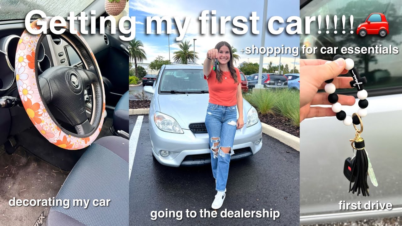 BUYING MY FIRST CAR!!! +shopping for car essentials and giving a tour ...