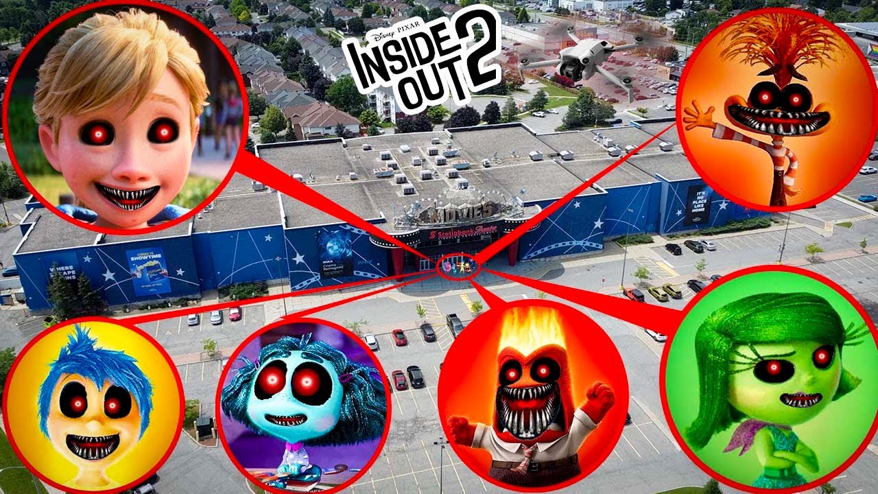 DRONE CATCHES CURSED RILEY & CURSED NEW EMOTIONS FROM INSIDE OUT 2 AT ...