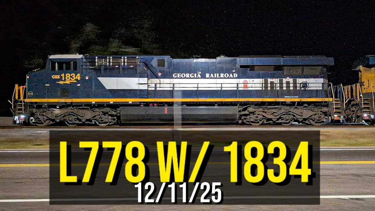 CSX L778 Wakes Up Dover w/ 1834 Trailing! - YouTube