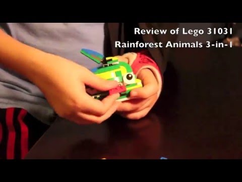 Review of Lego Creator Set 31031 Rainforest Animals - YouTube