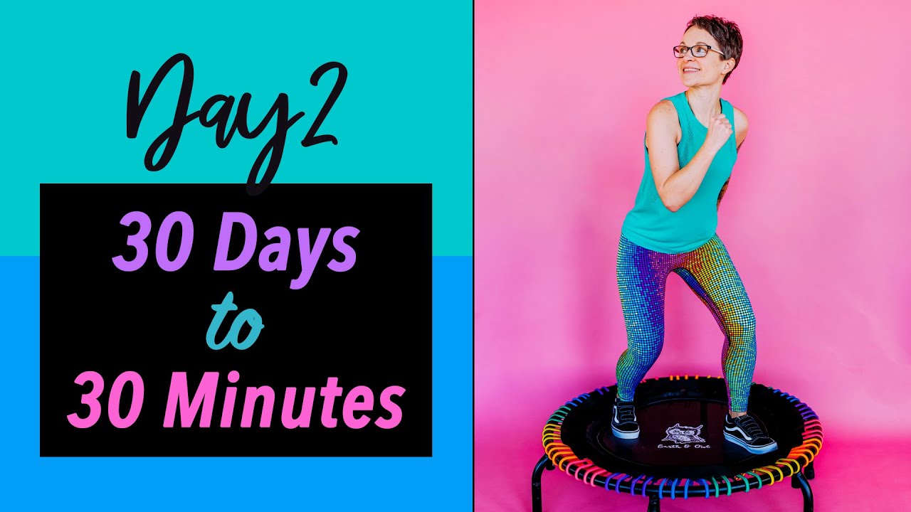 30 Day Mini Trampoline Workout Challenge for Beginners DAY TWO ...