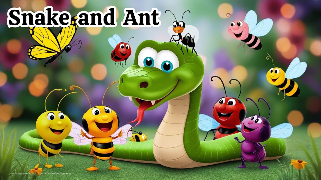 The Snake and the Ant | Snake and Ant story | Bed time story for kids # ...