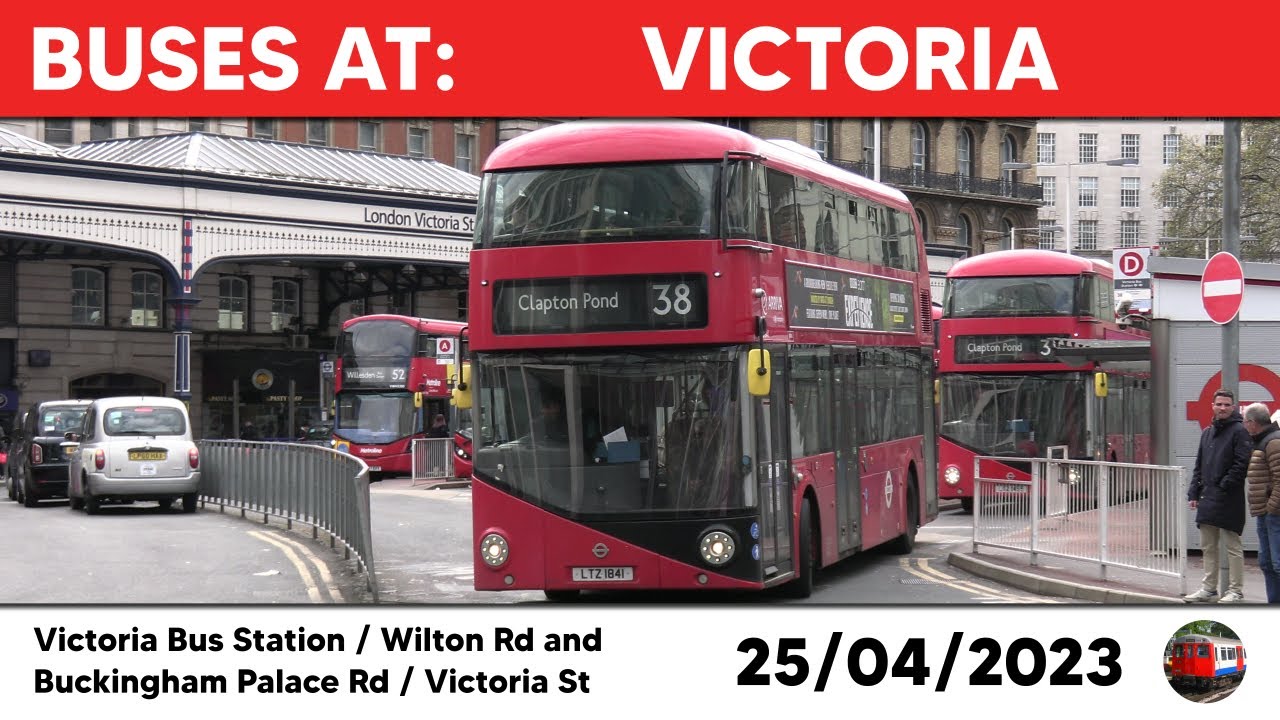 London buses at Victoria 25/04/2023 - YouTube