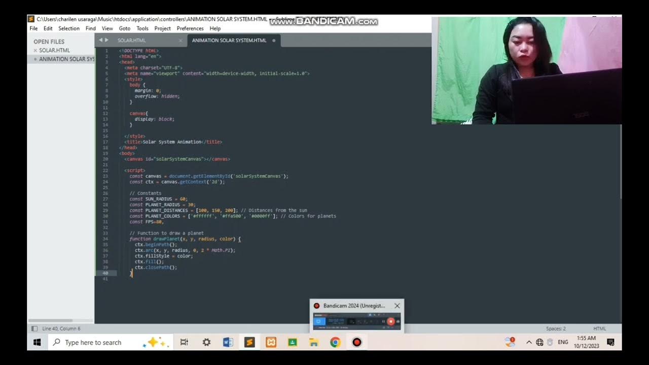 How To Create Solar System Animation Using Html And Css Youtube