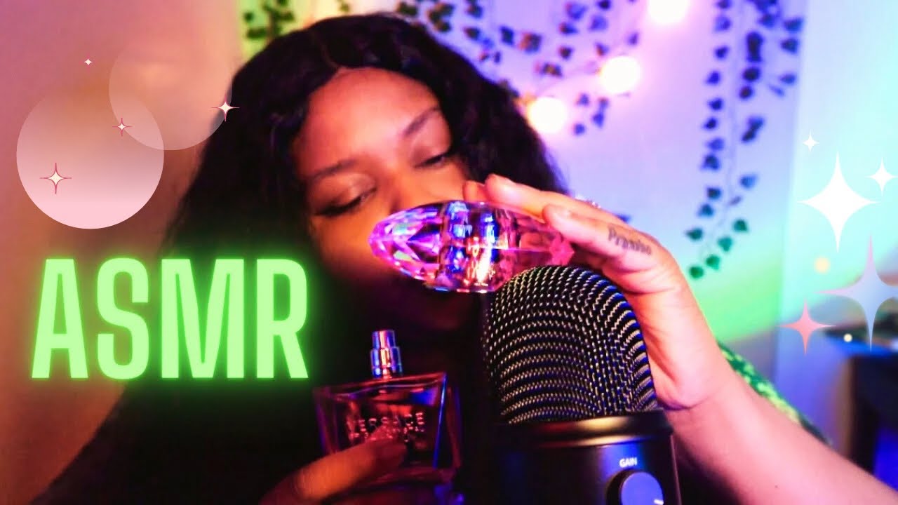 ASMR | My Perfume Collection | Tapping, Scratching, & Whispering| Water ...