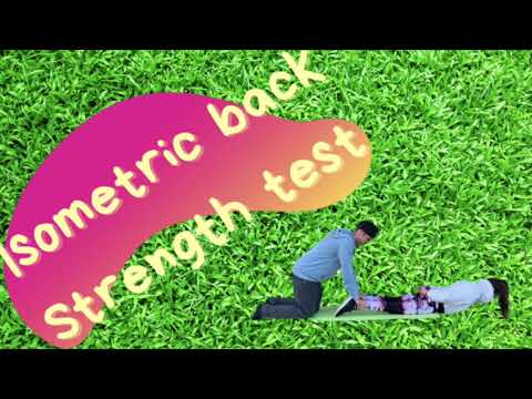 Isometric back strength test - YouTube