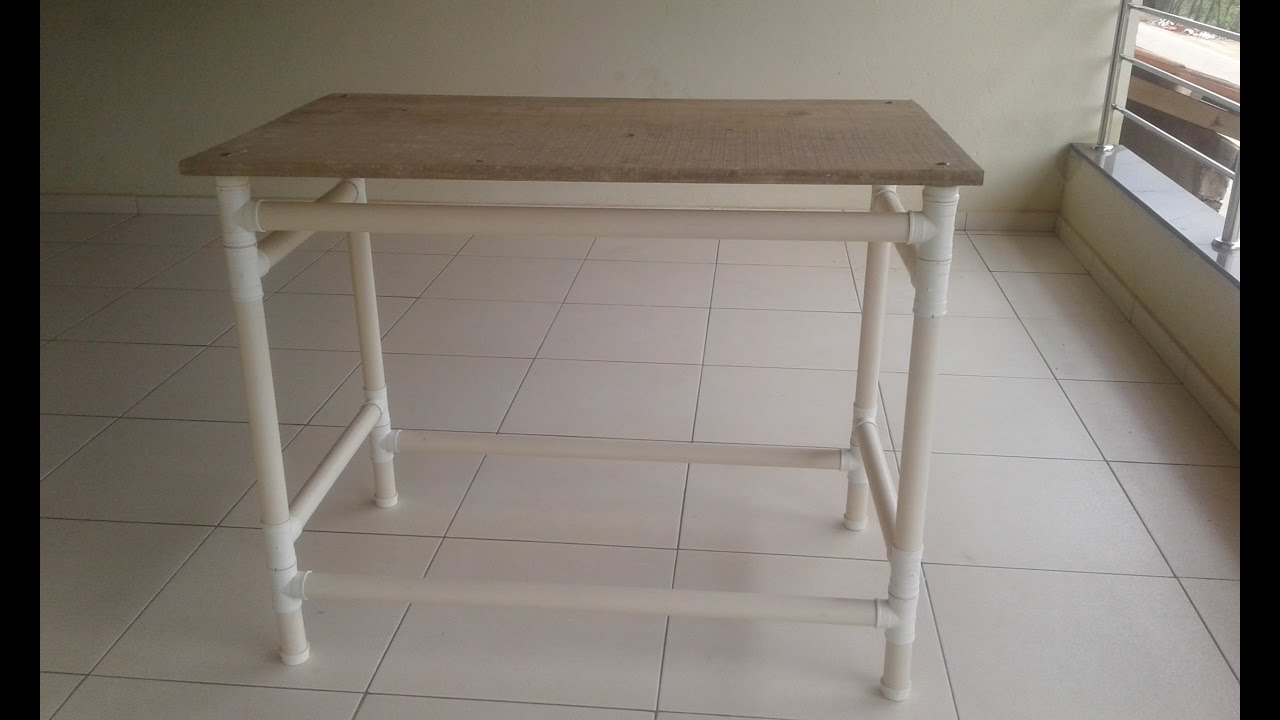 Mesa feita de cano PVC - YouTube