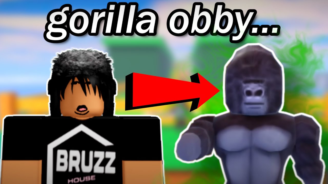 I tried playing chaseroony's VIRAL roblox game... (gorilla obby) - YouTube