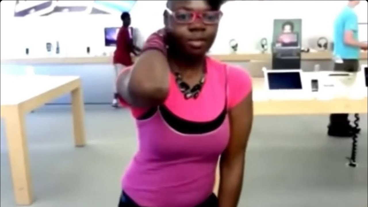 Woman dancing in Apple Store meme (Floptok/Stan Twitter - YouTube