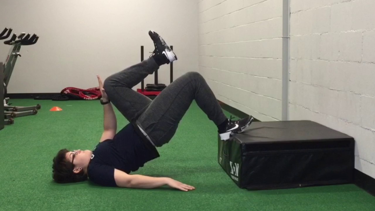 Single Leg (SL) Heel Elevated Hip Lifts - YouTube