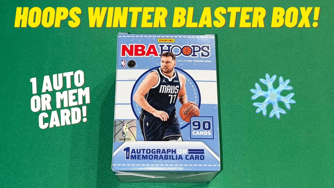 2024-25 Panini NBA Hoops Basketball WINTER Blaster Box Opening Review ...