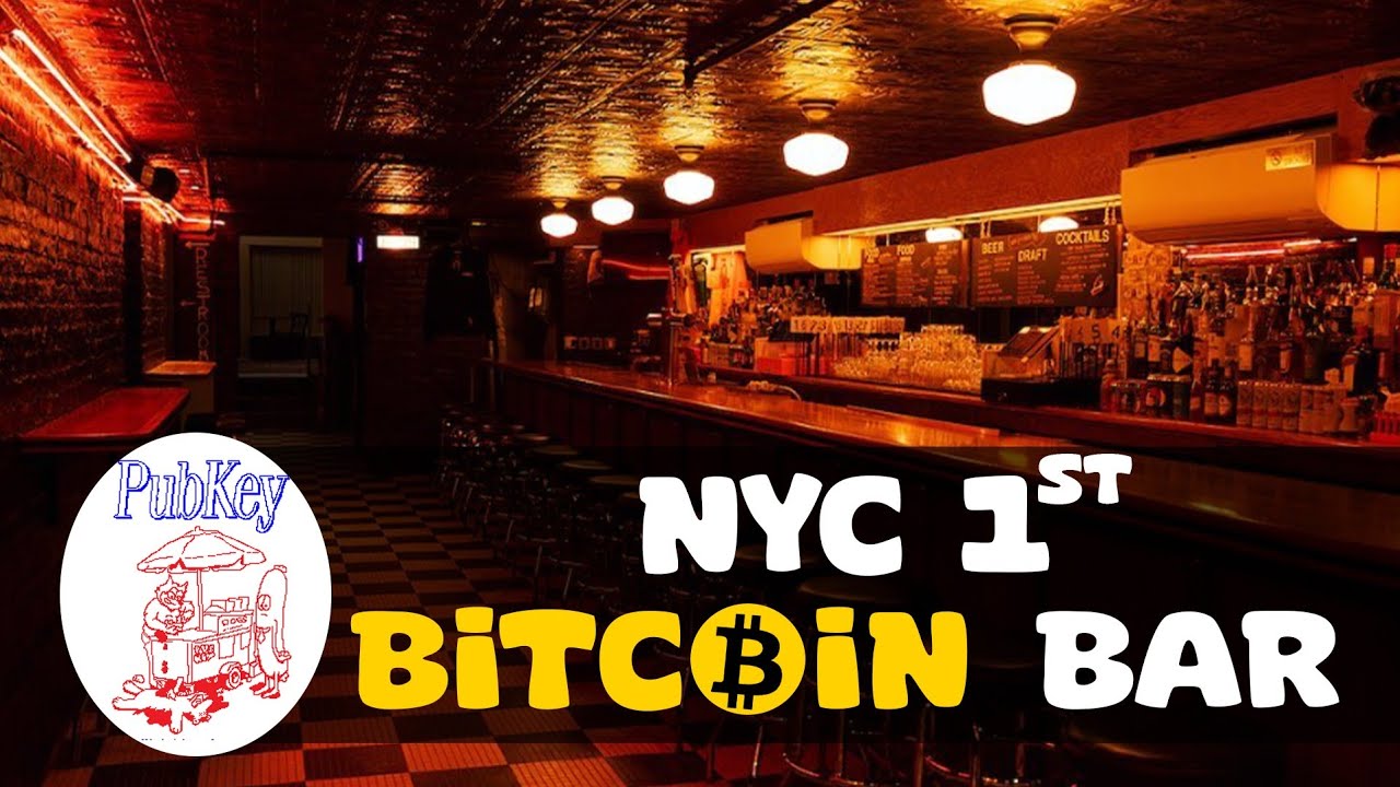 New York City's First Bitcoin Bar - YouTube