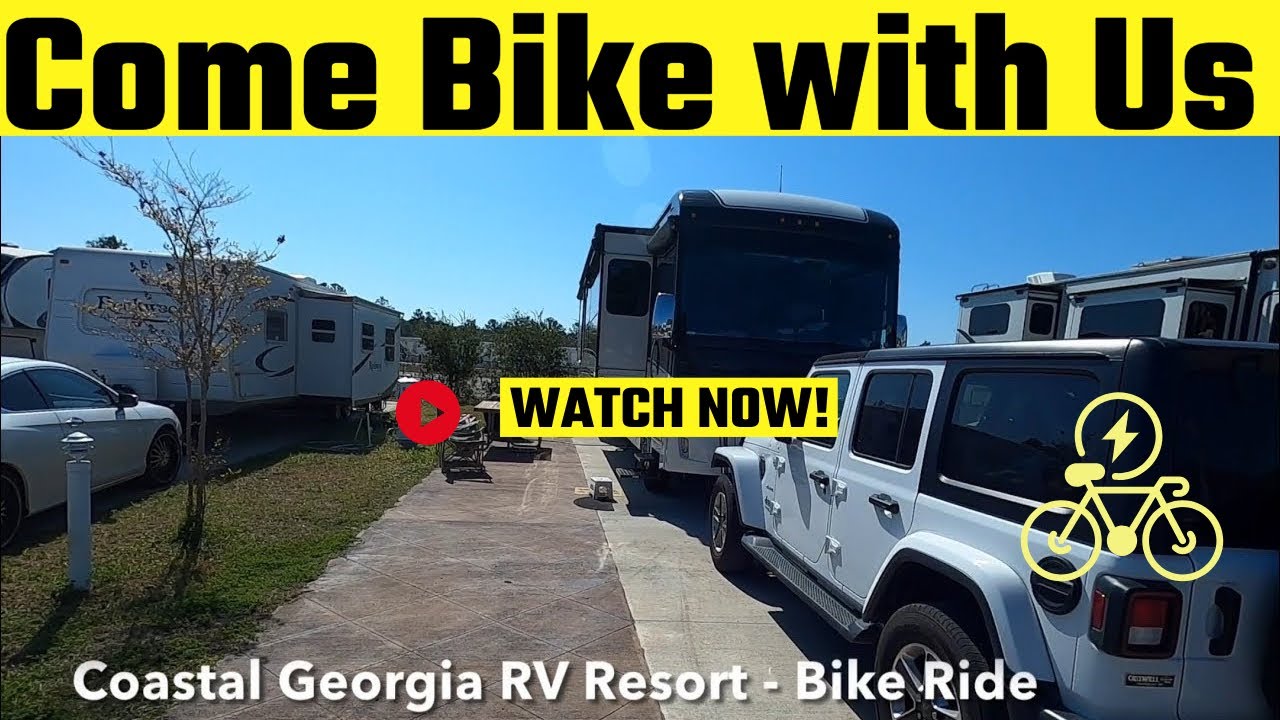 Coastal Georgia RV Resort - Bike Ride - YouTube