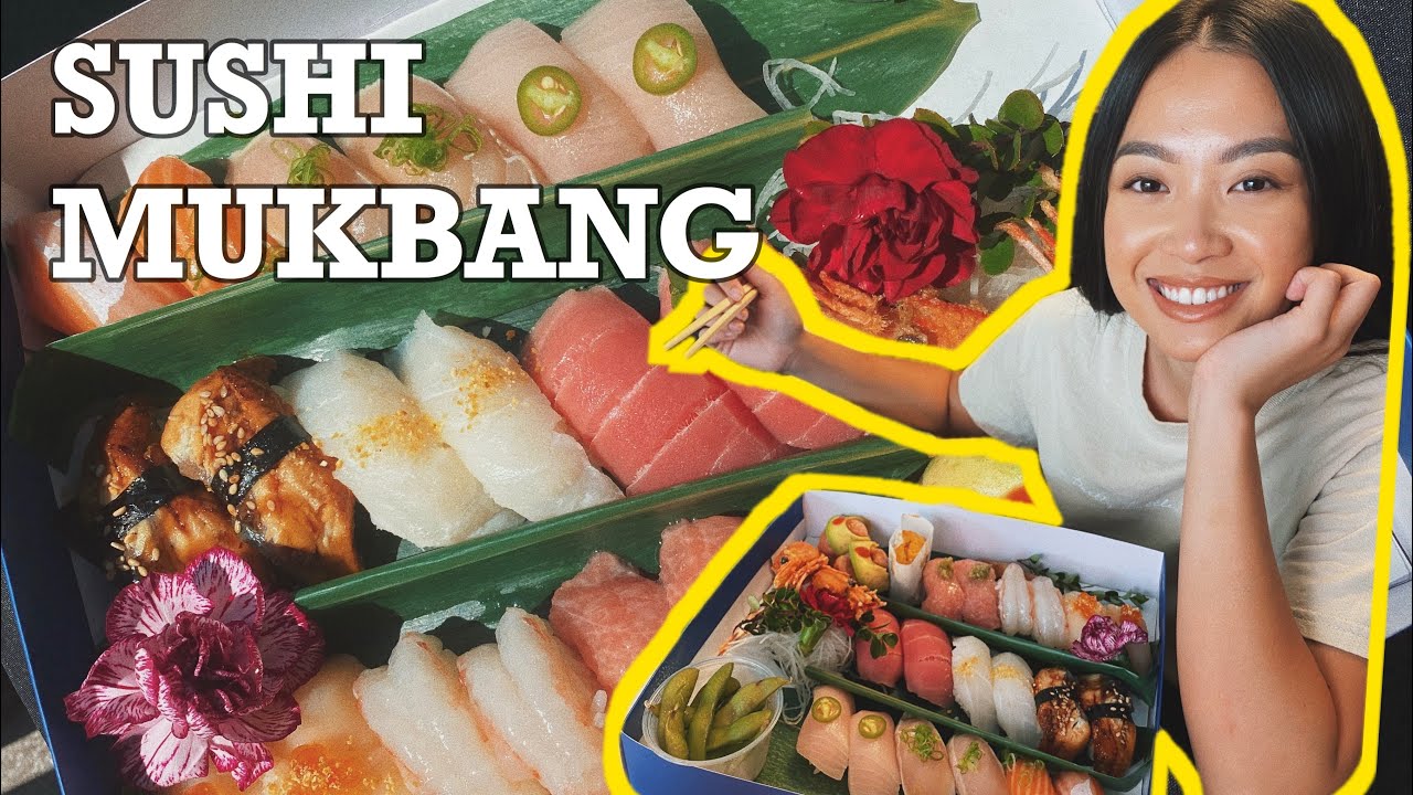 RAW SUSHI MUKBANG - YouTube