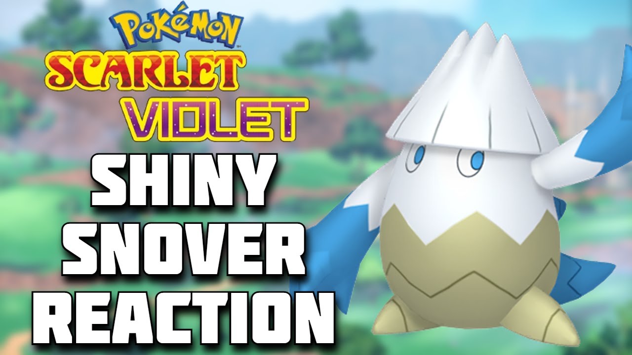 SHINY SNOVER FULL REACTION! Pokemon Scarlet and Violet Shiny Highlight ...