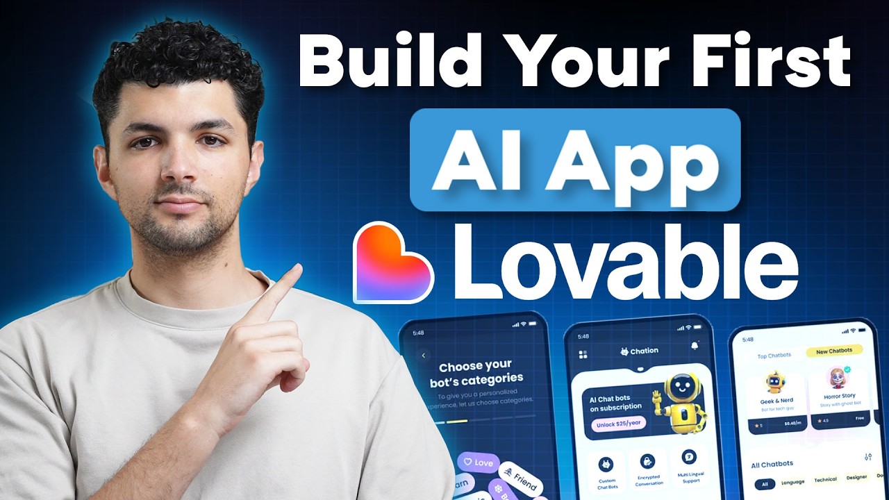 How To Build And Deploy Your First Ai App With Lovabledev No Code Needed Youtube