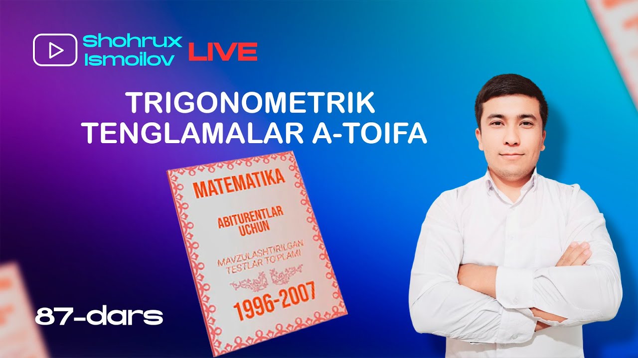 TRIGONOMETRIK TENGLAMALAR A-TOIFA - YouTube
