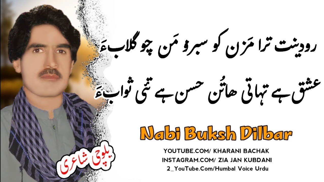 New 6 Balochi Poetry || Heart Touching Poetry ||#NabiBukshDilbar# ...