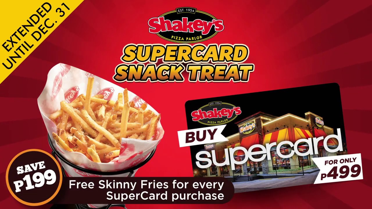 Shakey's SuperCard with Free Skinny Fries! - YouTube