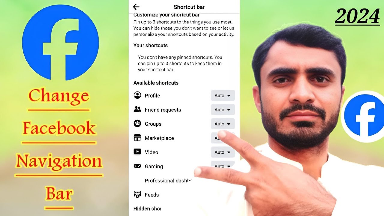 Facebook Navigation Bar Change||How to Change Facebook Navigation Bar ...